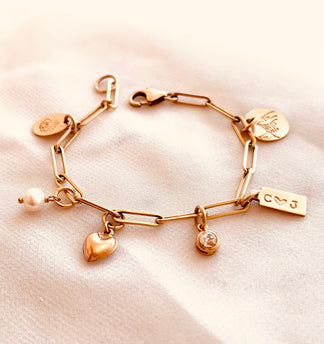 Stories Charm Bracelet - GOLD – Coco Wagner Design