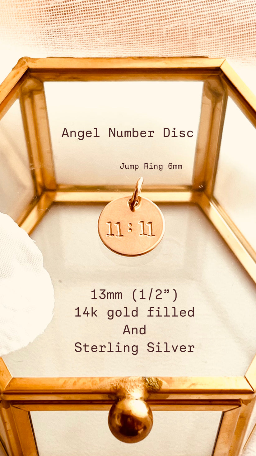 Angel Number Disc Charm – Spiritual Number Pendant Charm – Coco Wagner ...