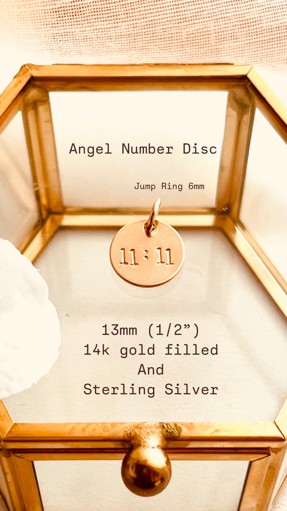 Angel Number Disc Charm – Spiritual Number Pendant Charm – Coco Wagner ...