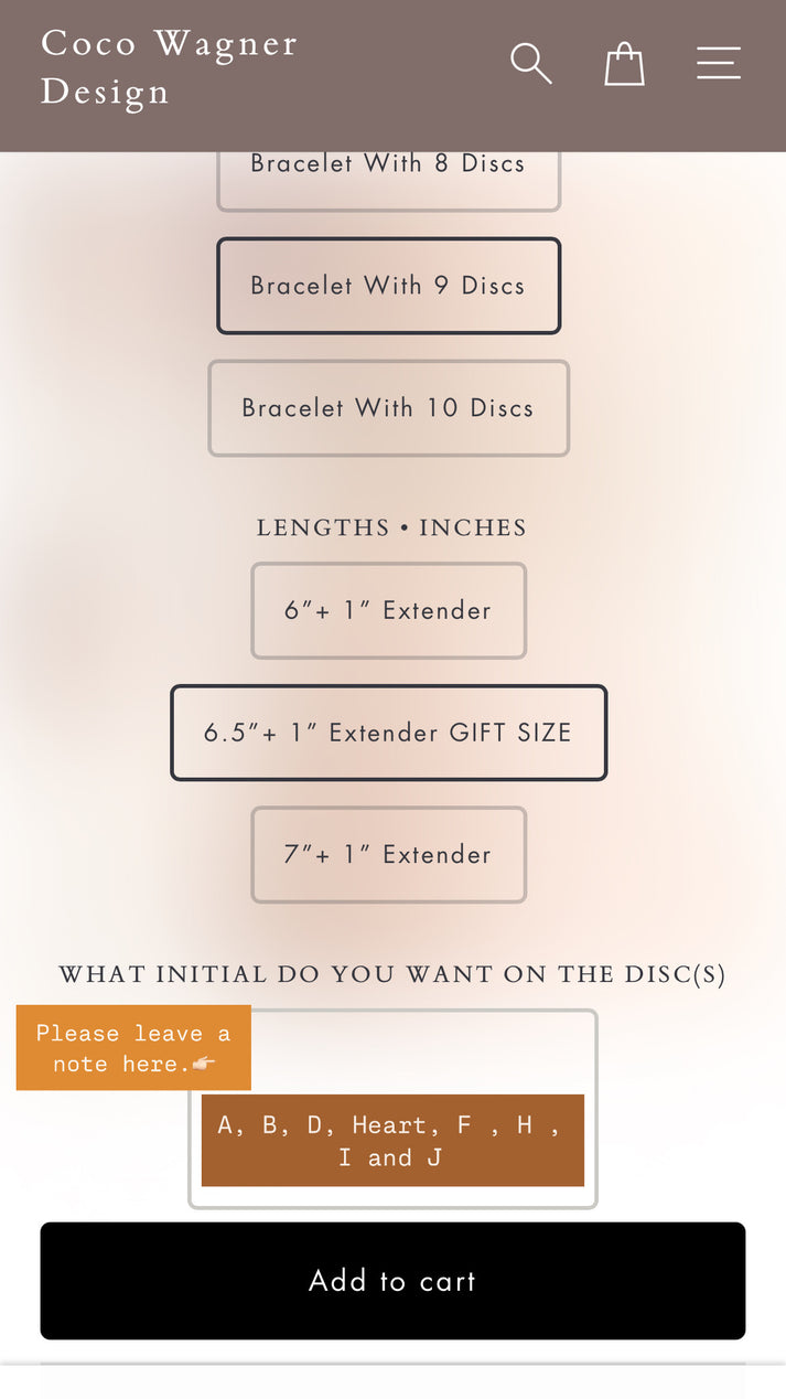 Mini Disc Bracelet – Coco Wagner Design