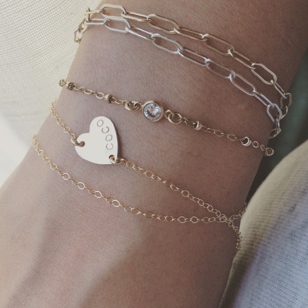 Heart Layered Bracelet – Coco Wagner Design