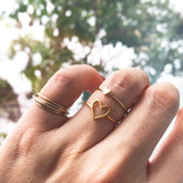 Dainty Rings, Personalized Gift for Her, Personalized Rings, Stackable ...